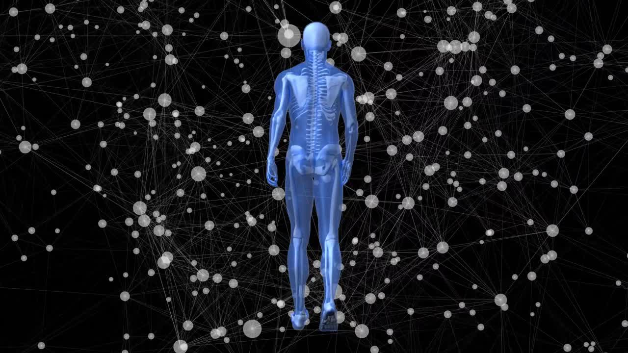 Premium stock video - Animation of network of connections with icons ...