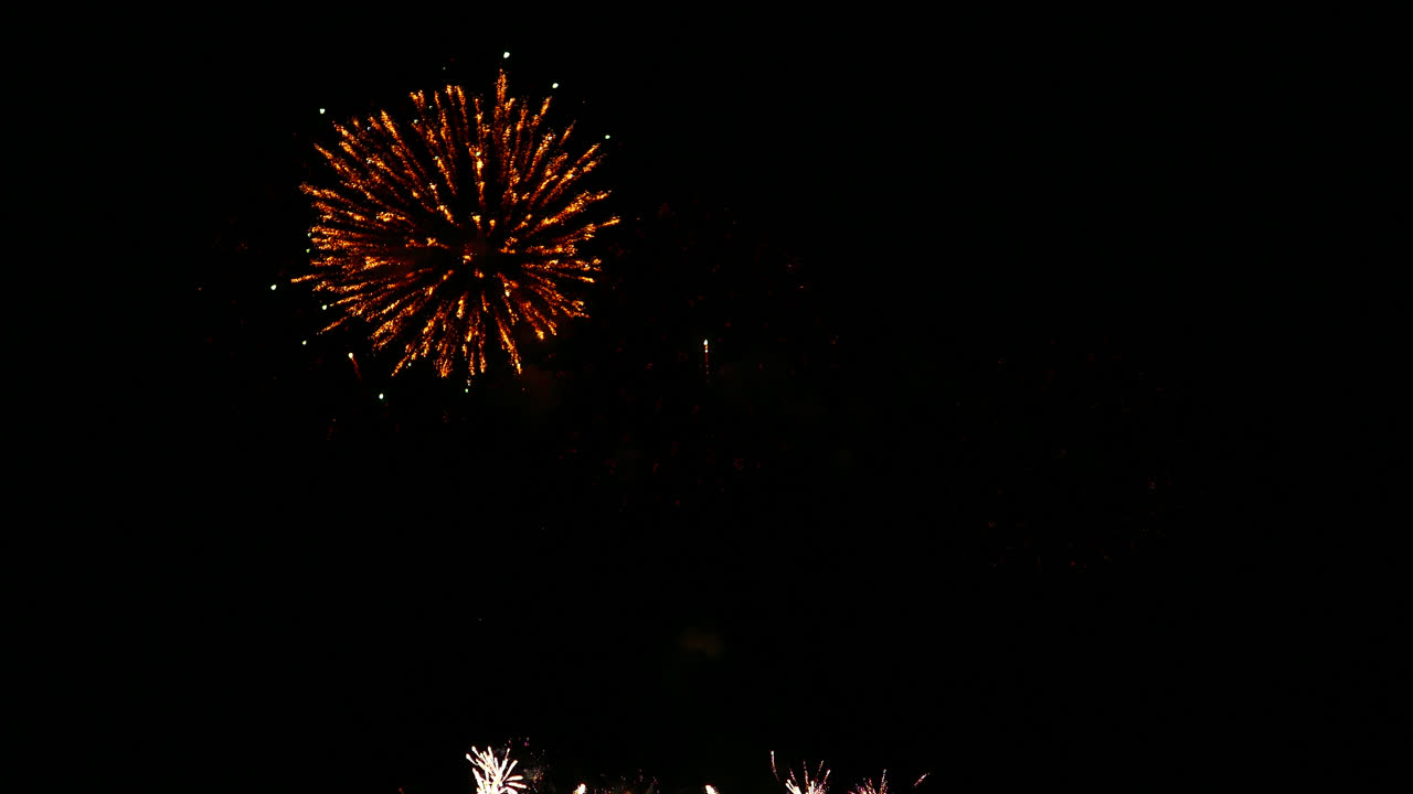 Beautiful Celebration Abstract Colorful Firework Display At Night ...