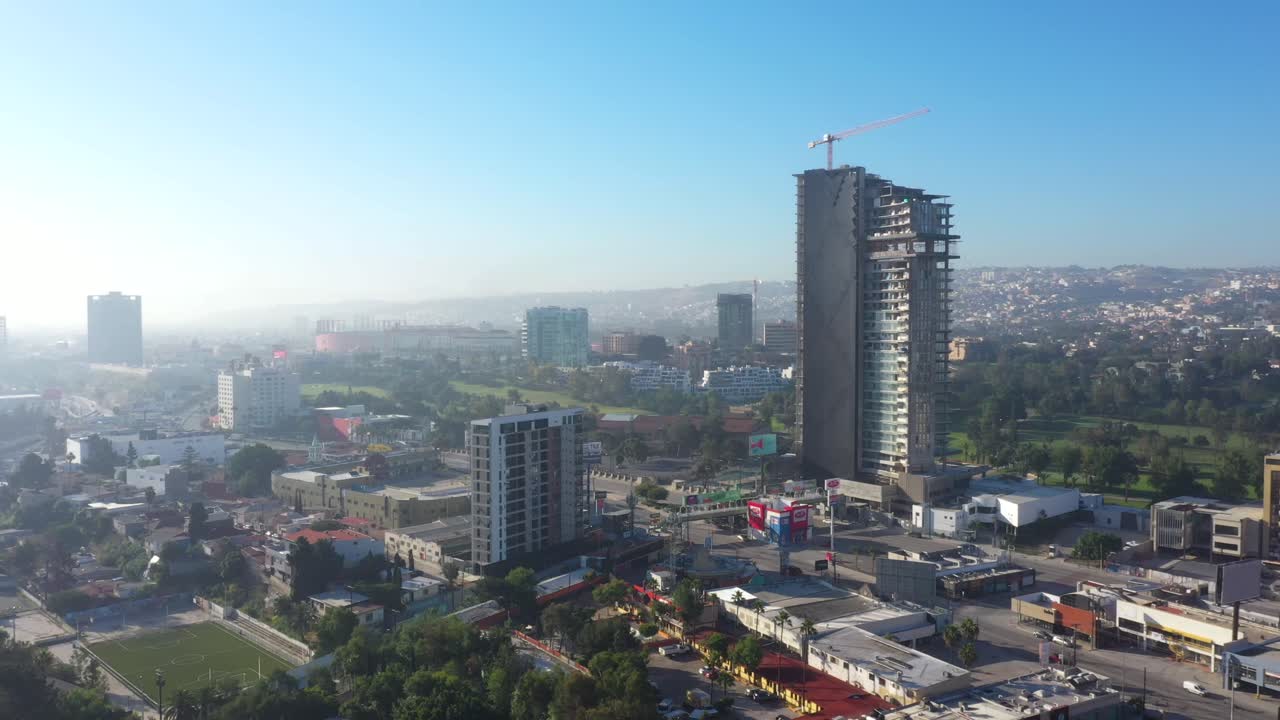 Tijuana wide view from a construction building, near de xolos soccer ...
