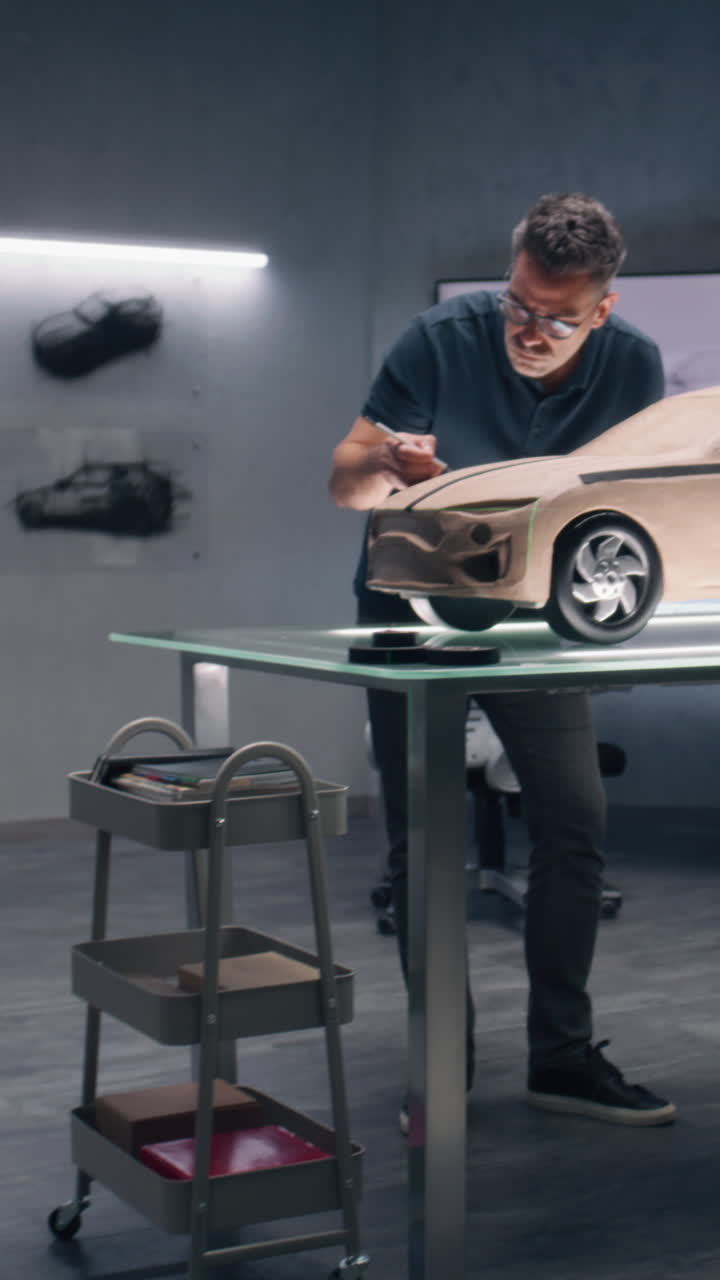 Car Design Process - Clay Model | Premium Stock Video Footage