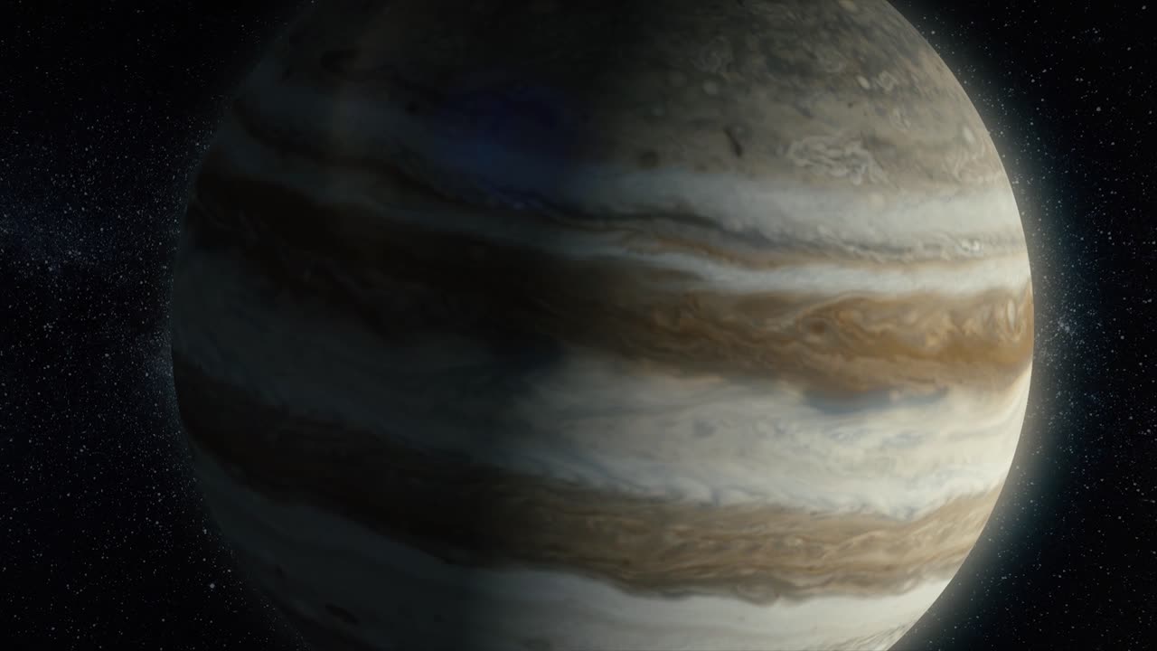 Premium stock video - Jupiter, the gas giant