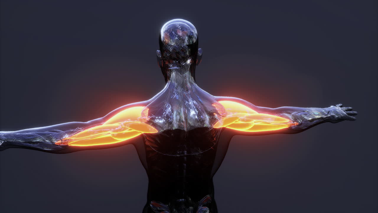 Detailed anatomy representation of human body muscles with emphasis on ...
