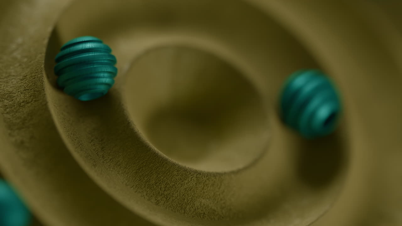 Premium stock video - The video features an animation of 3d beads in a ...