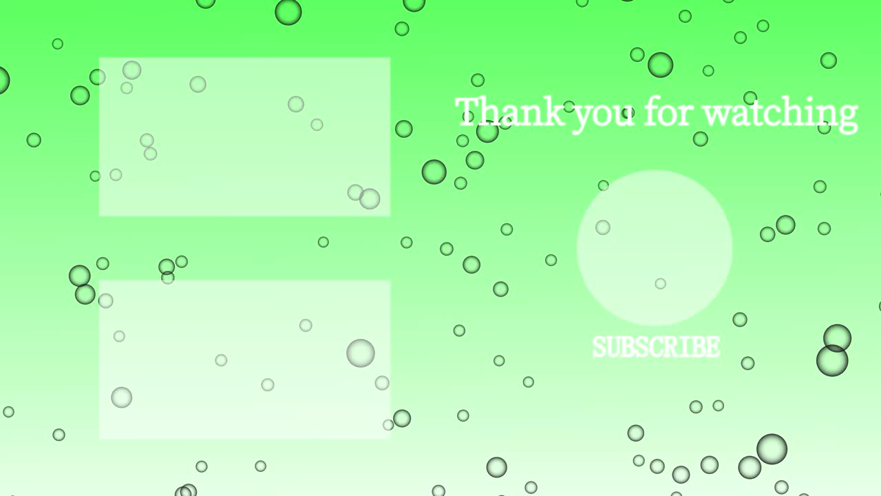 Bubble fancy end card ending screen motion graphics | Premium Stock ...