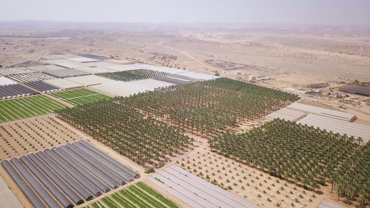 Premium stock video - Extreme wide shot of arava desert in israel ...