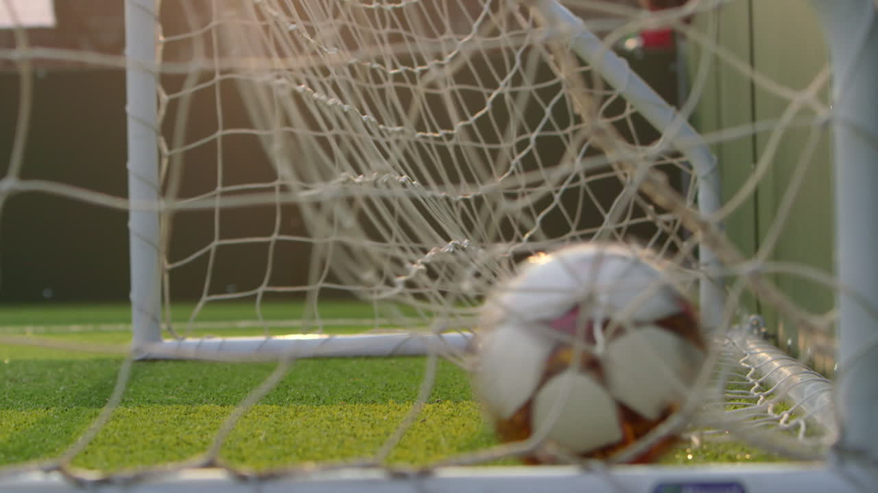 Premium stock video - Soccer ball in slow motion