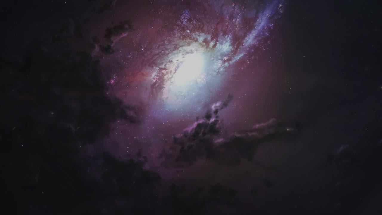 Galaxy Exploration Through Outer Space Towards Glowing Milky Way Galaxy ...