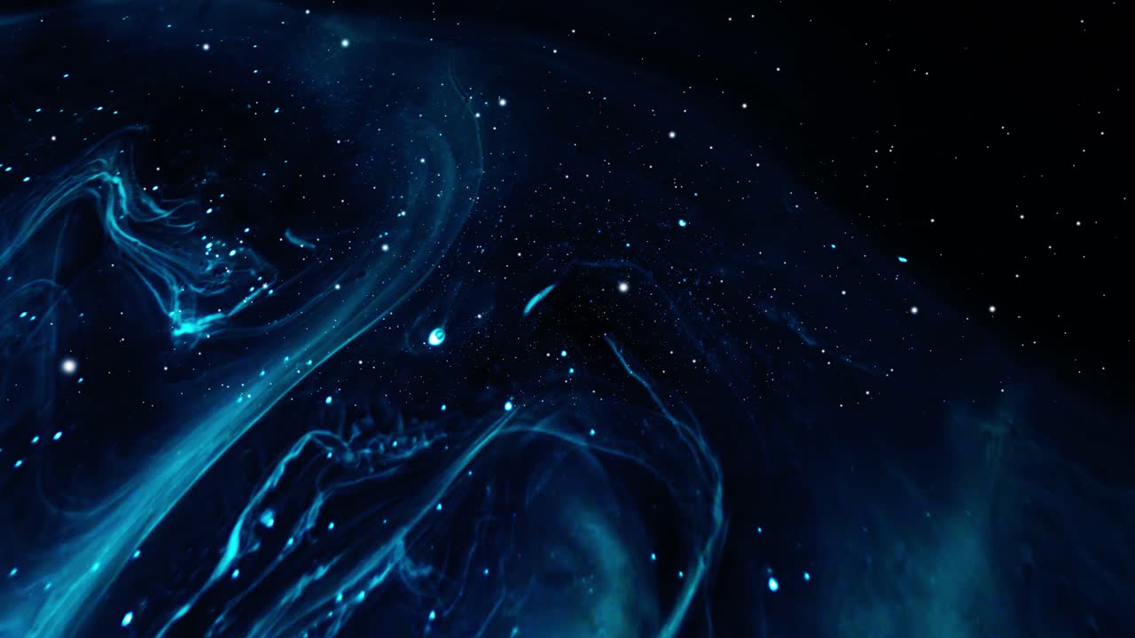 Premium stock video - The surface of the blue nebula cloud in the universe