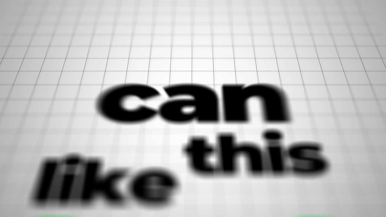 Typography Animation | Free Stock Video Footage