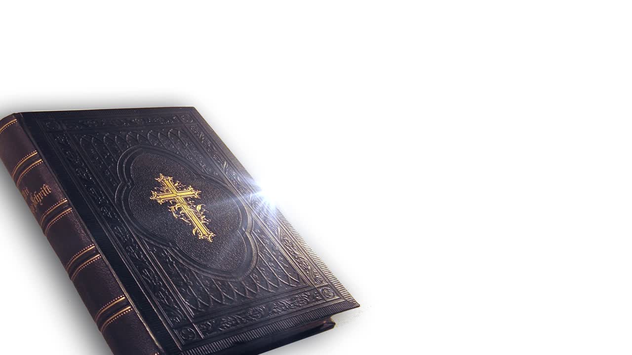 Bible Animation With Flare Rays Free Stock Video Footage Download Clips ...