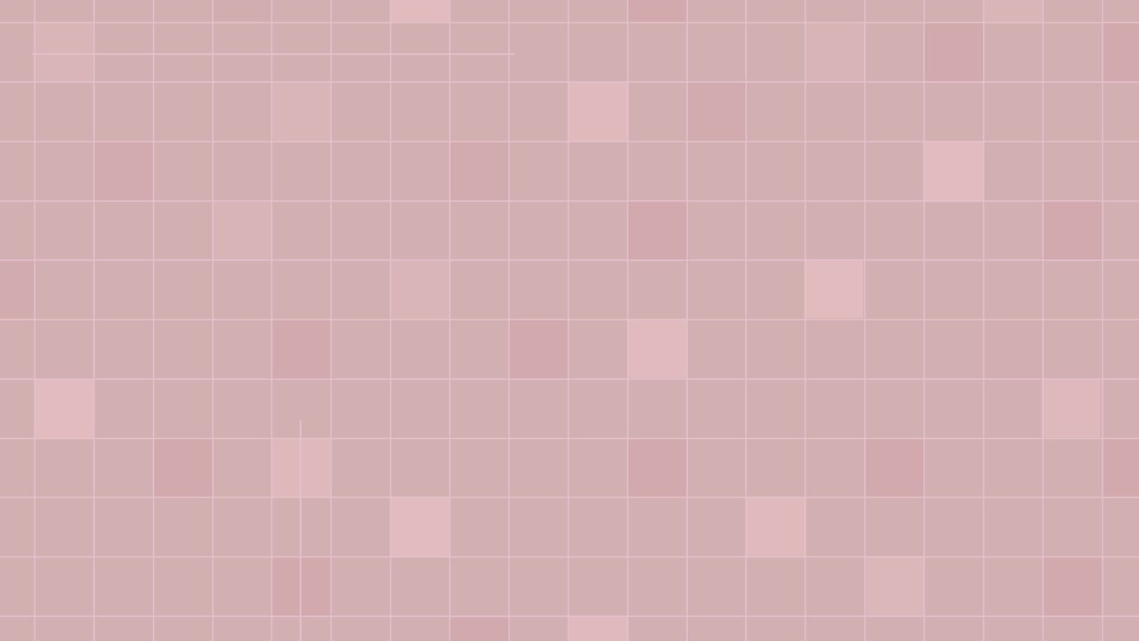 A seamless animation of pink grid panels shifting in a geometric ...