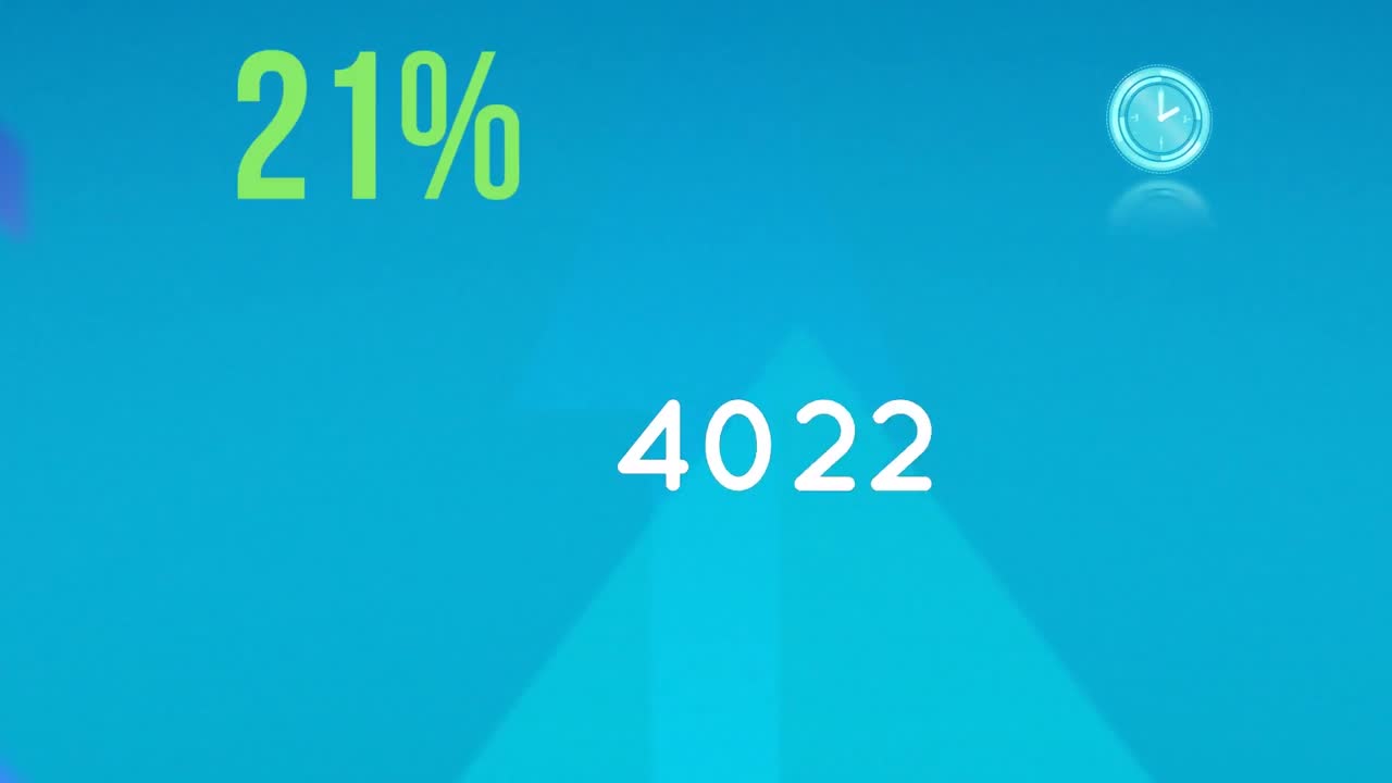 Premium stock video - Animation of numbers changing and clock ticking ...