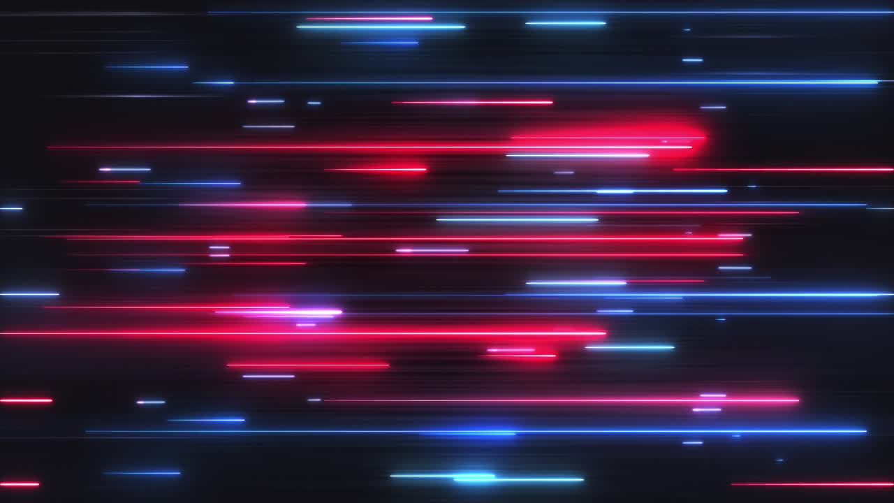 Animated horizontal blue and red neon beams 4K | Premium Stock Video ...