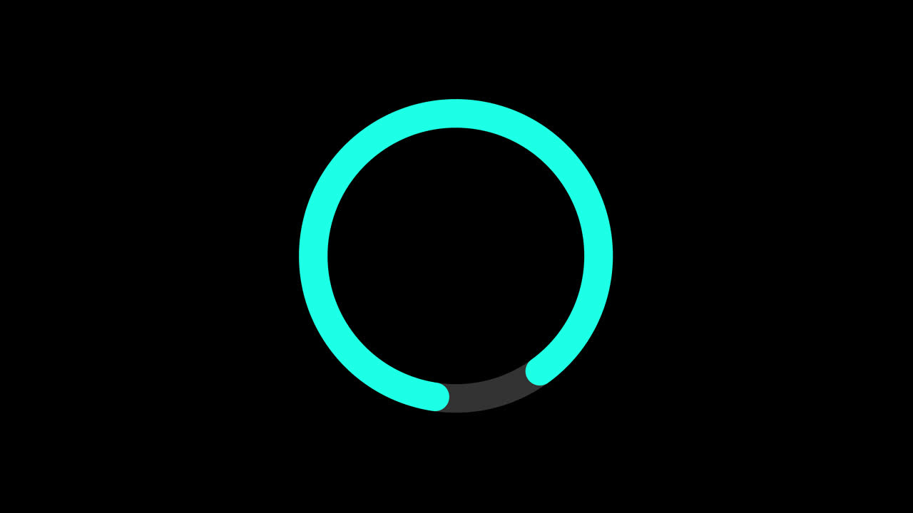 Premium stock video - Loading progress upload or download circle waiting loop animation video ...