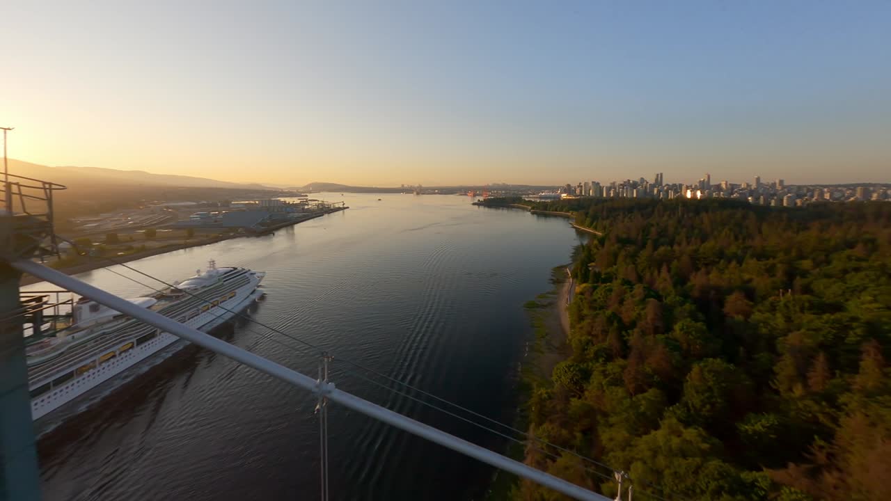 Lions Gate Bridge - First Narrows Bridge Spanning Burrard Inlet With A ...