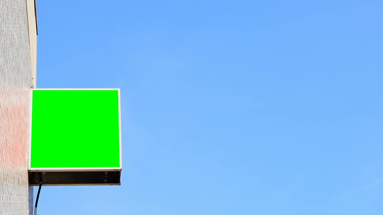 Premium stock video - Led hoarding on the building 4k