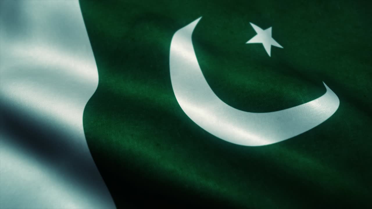 pakistan flag waving in the wind. national flag of pakistan. sign of ...