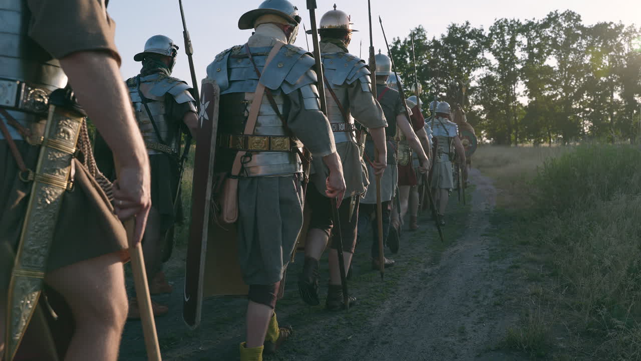Roman Legion Marching | Premium Stock Video Footage