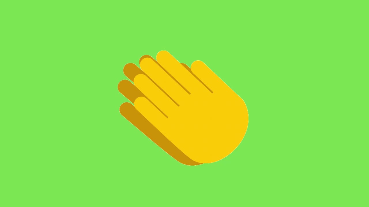 Animated Clapping Emoji Celebration Emoticon Green Screen 4K Free Stock ...
