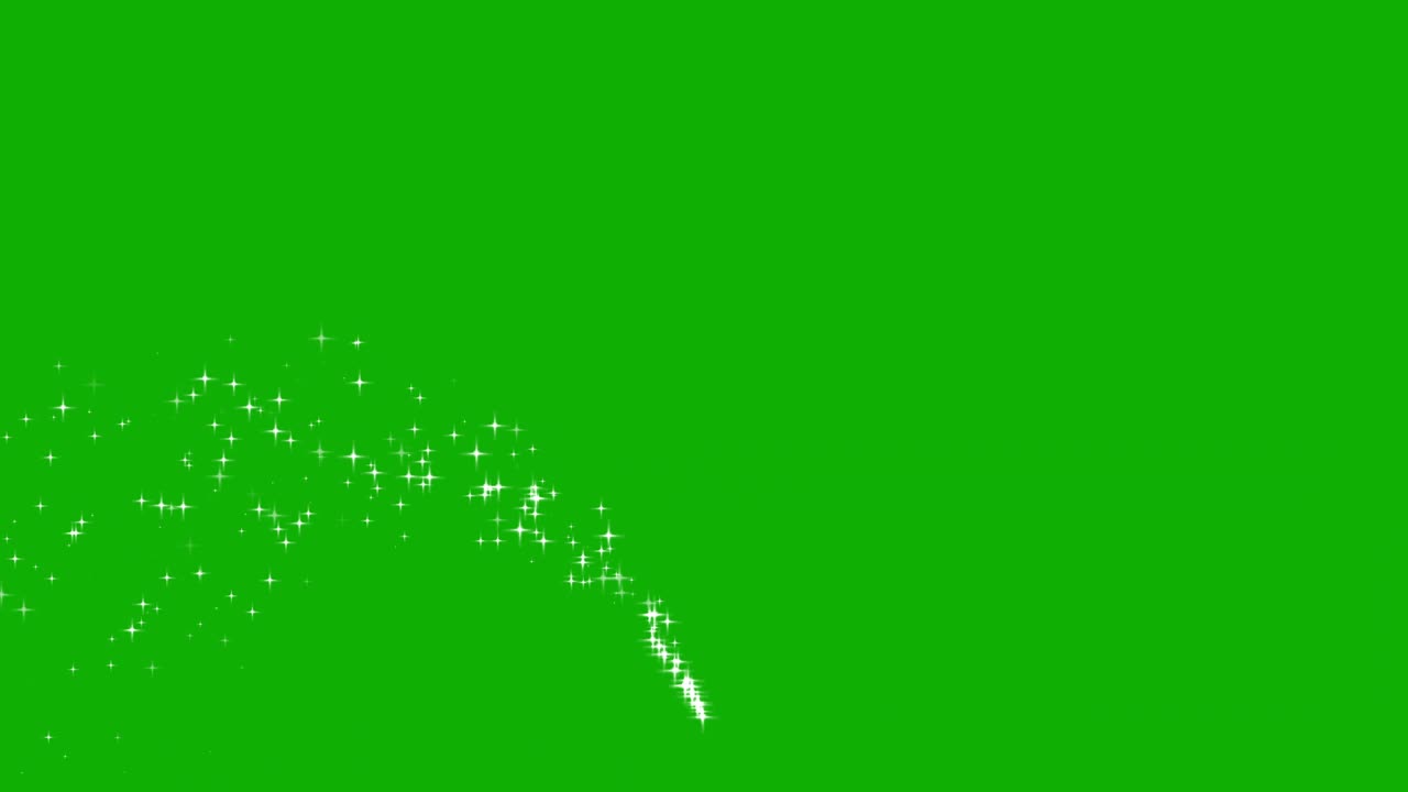stars sprinkler motion graphics with green screen background | freepik