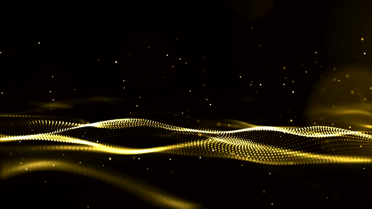 Gold Wave Background. | Premium Stock Video Footage