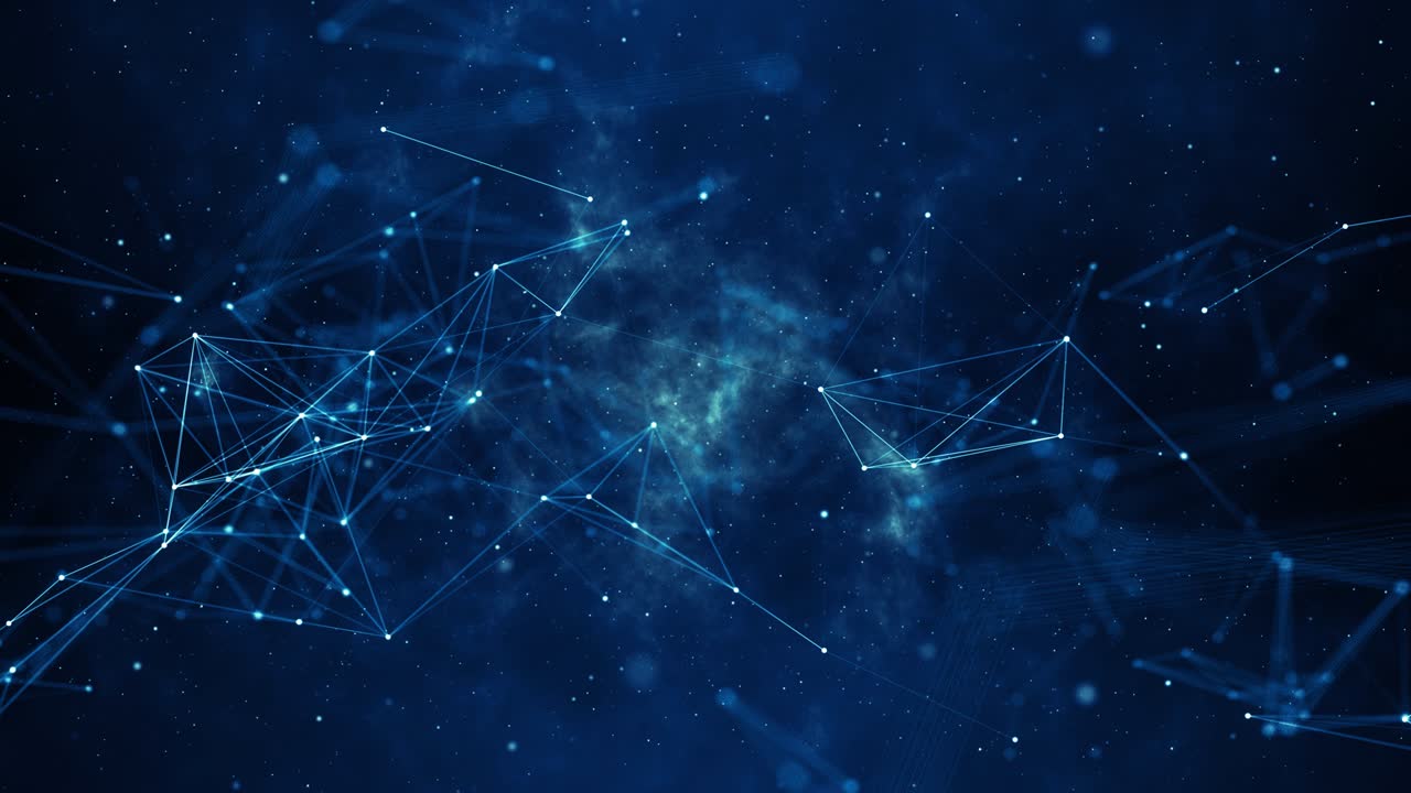 plexus abstract network titles technology science background loop | freepik