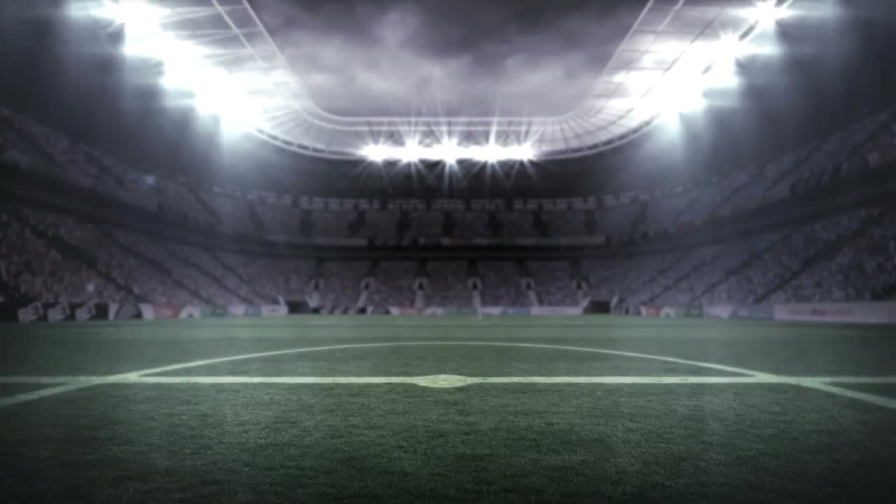 Digitally generated video of football stadium 4k Premium Stock Video ...