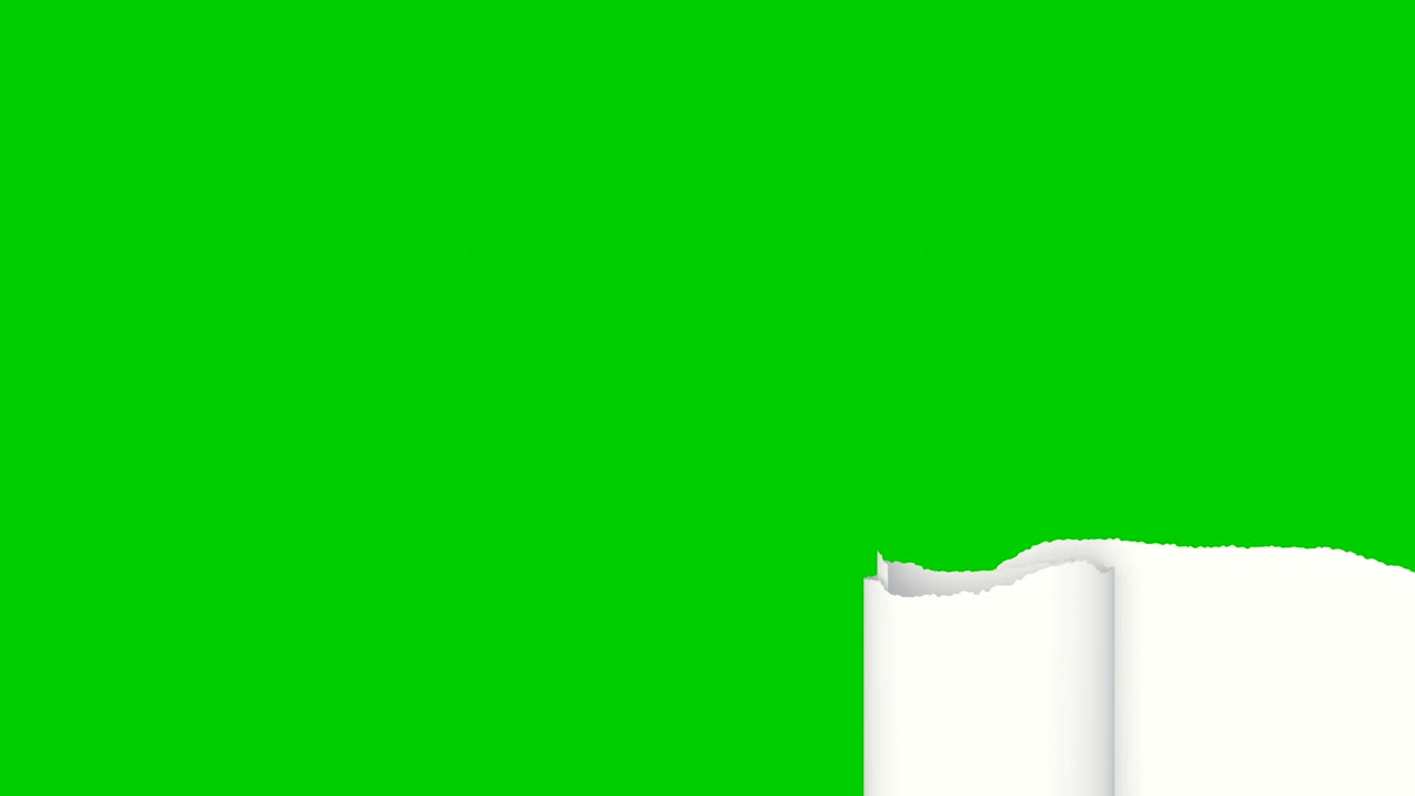 White Sheet of Paper Ripping Into Horizontal Stripes that Rolled Up ...
