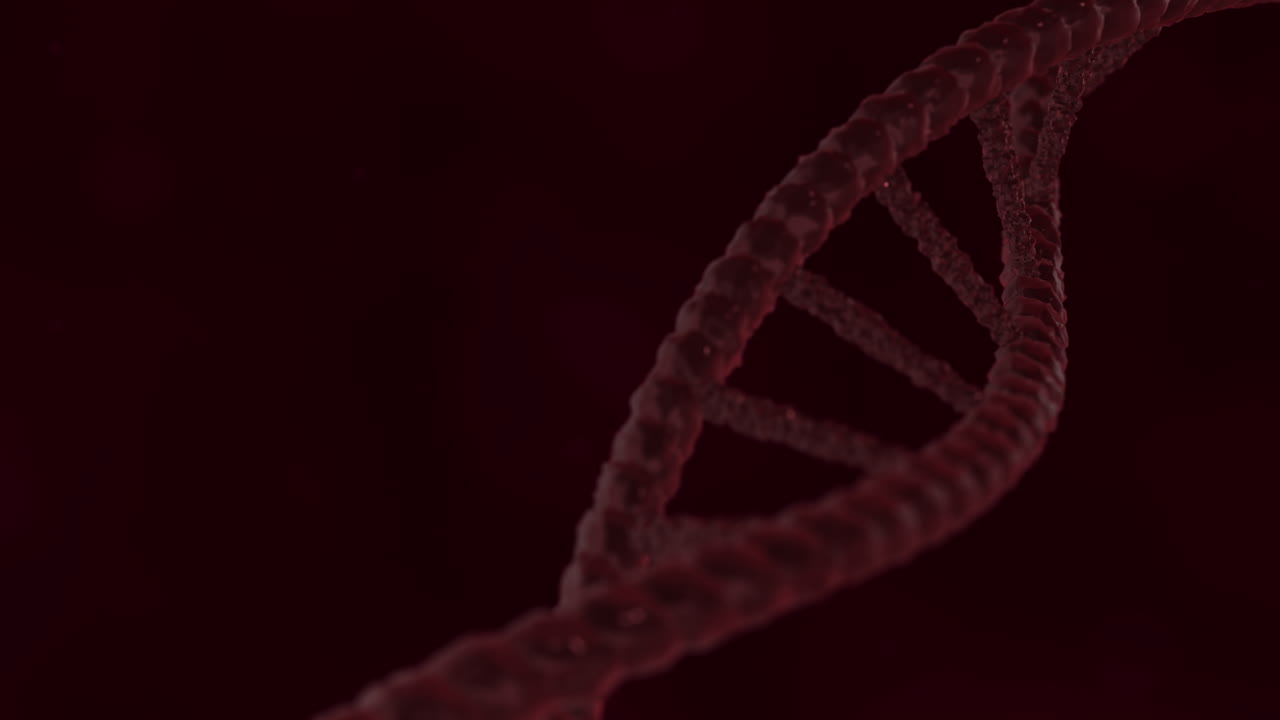 Premium stock video - Cinematic dna double helix approaching camera ...
