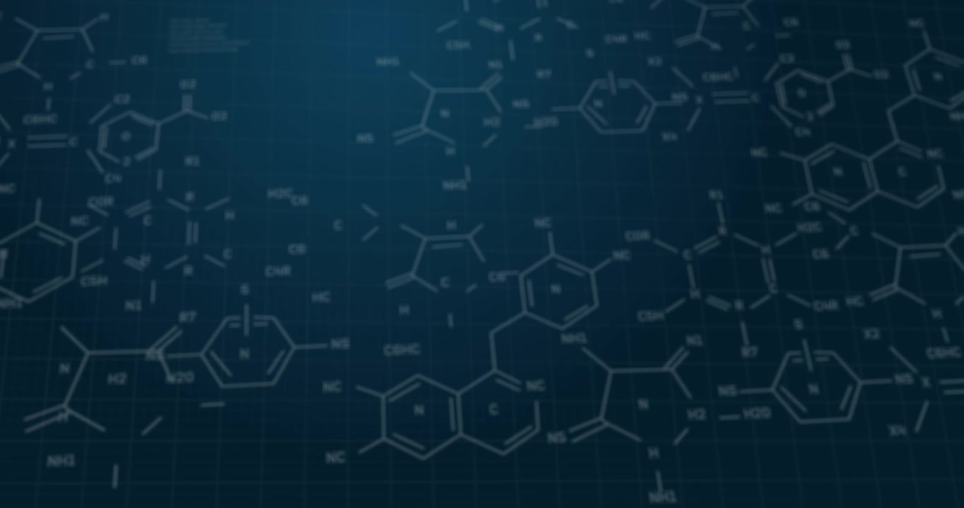 Premium stock video - Animation of chemical formula structures moving ...