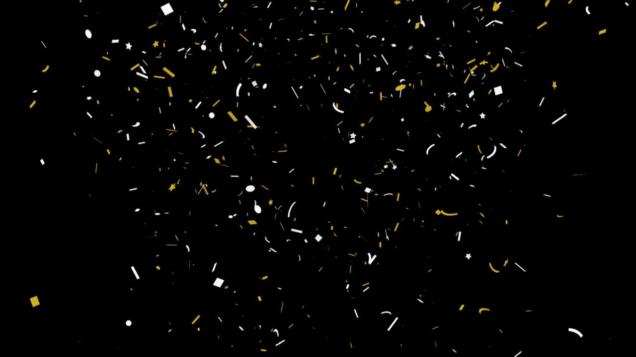 Animation colorful Glitter confetti falling Popper Explosion 4K Loop ...