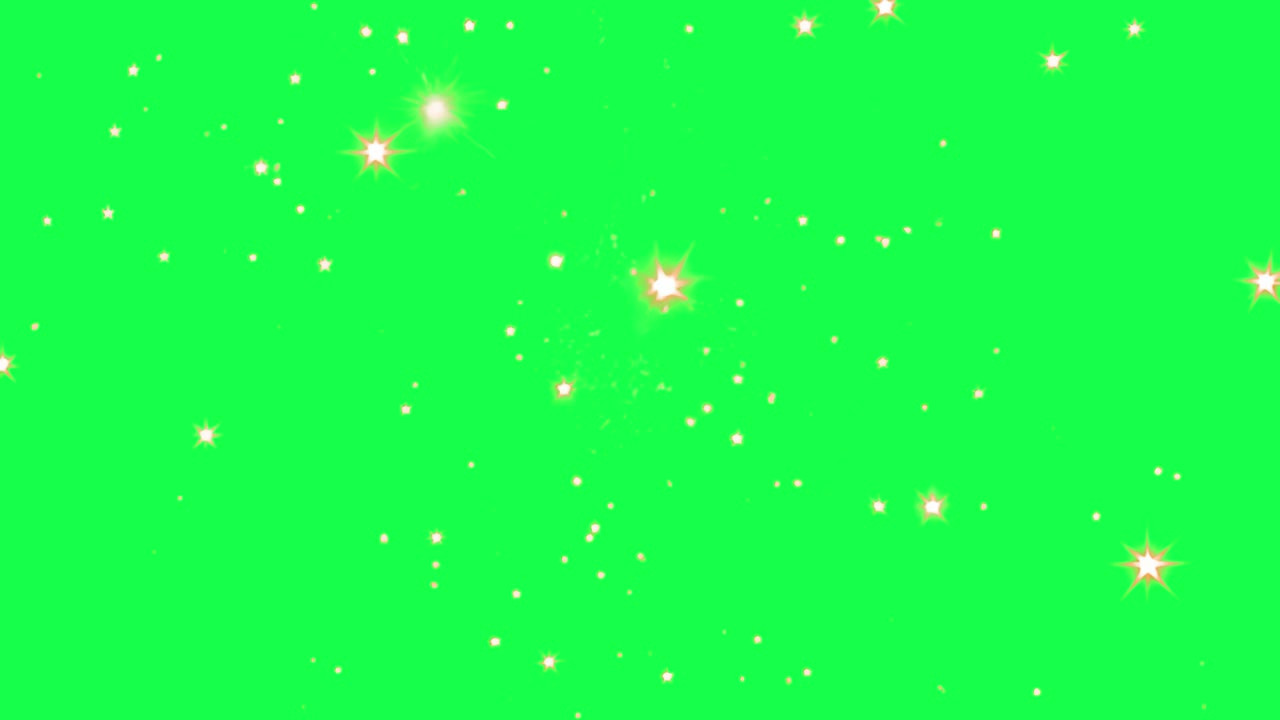 Glowing stars animation, transparent 4K video, green screen | Premium ...