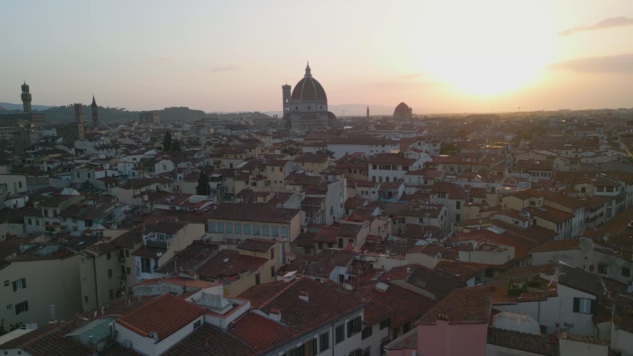 Premium stock video - Aerial drone lifting shot of the duomo in the ...