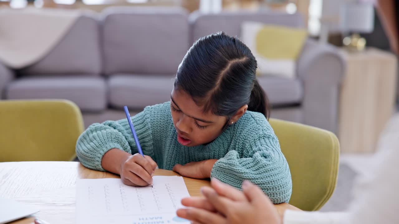 Premium stock video - Child, mother and family high five for learning