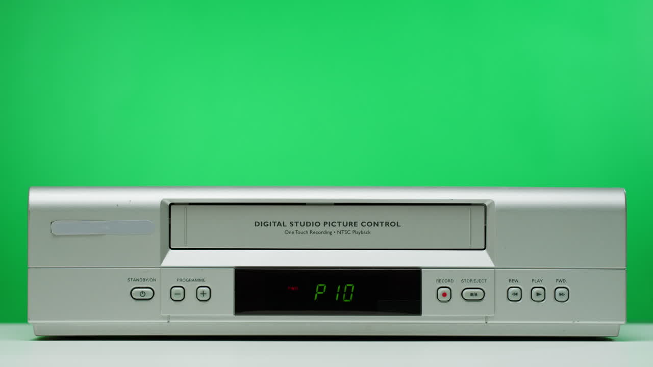 Vintage VHS Player and Cassette | Premium Stock Video Footage