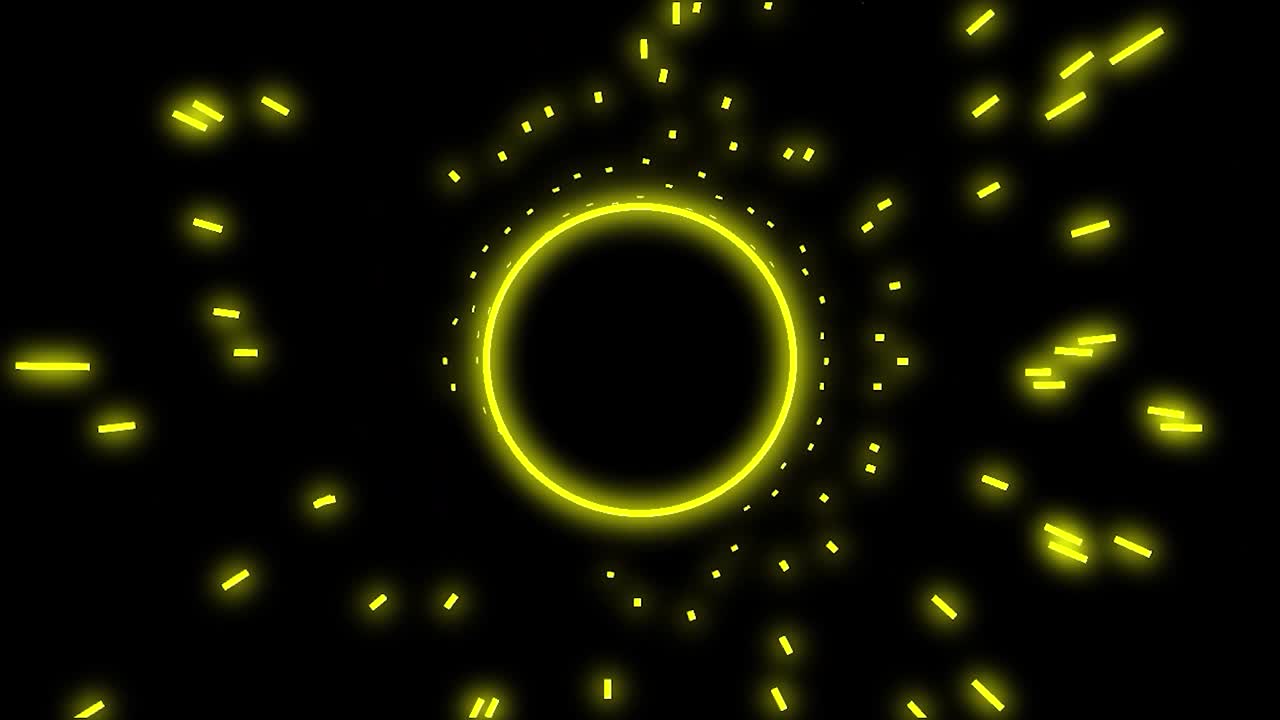 Motion Graphics Visualizer Yellow Particles Free Stock Video Footage ...