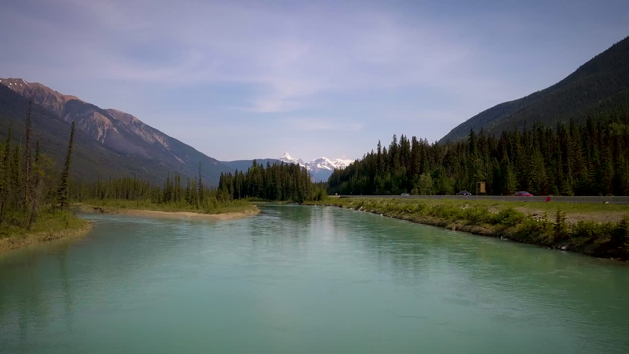 Premium stock video - Beautiful river and forest in between two ...