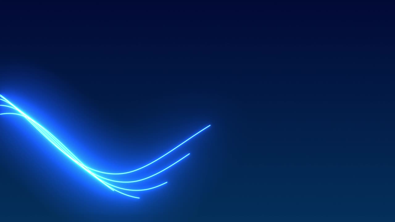 Premium stock video - Blue light stream streaming across background