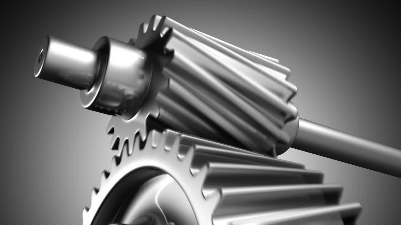 Premium stock video - Close up of a gear meshing with another gear
