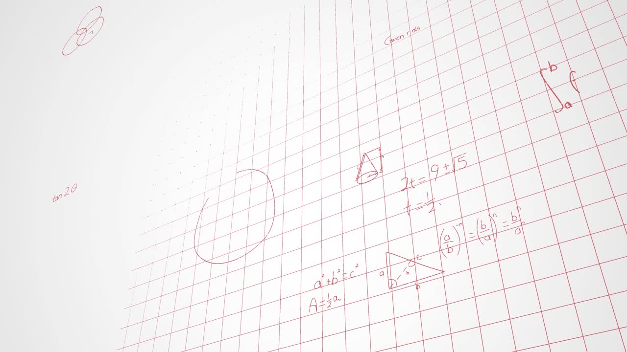 Premium stock video - Animation of mathematical equations, diagrams and ...