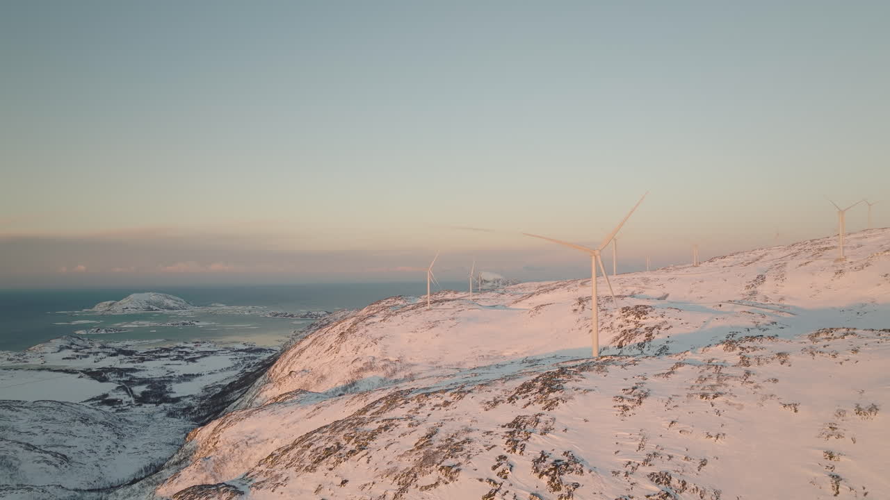 Wind Power Harnessed To Generate Clean Energy, Wind Turbines In Arctic ...