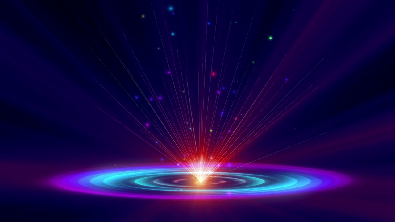 Atom ray light galaxy 4k | Premium Stock Video Footage
