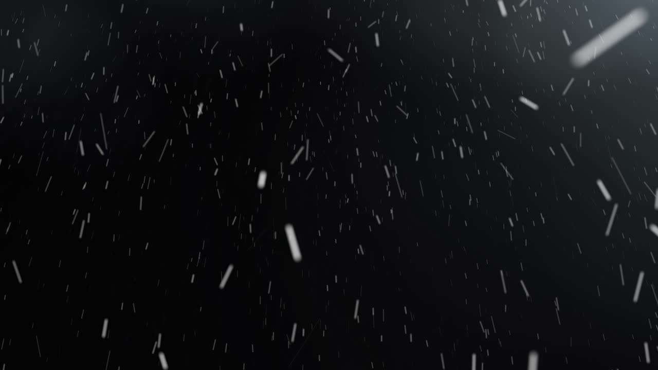 Falling Snow at Night | Premium Stock Video Footage