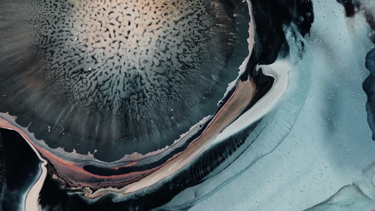 Fractal Ink Nebula Explosion, Flowing, Ink Drops, Exploding, Fizzing ...