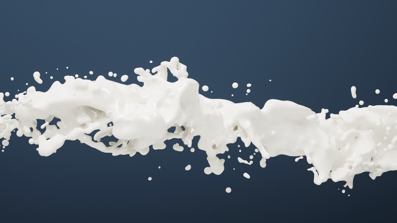 Flowing fluid with splashing shape background, 3d rendering. Premium ...