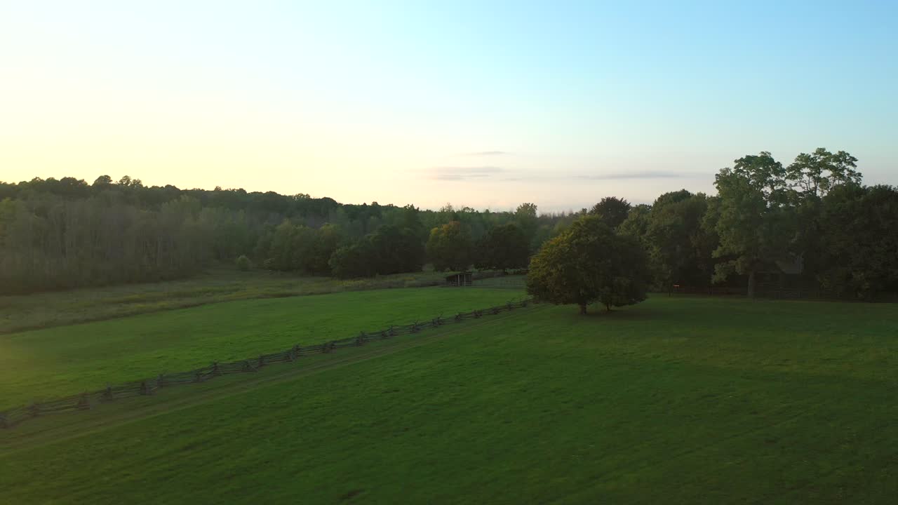 Drone Aerial Of The Joseph Smith Family Farm, Frame House, Temple ...