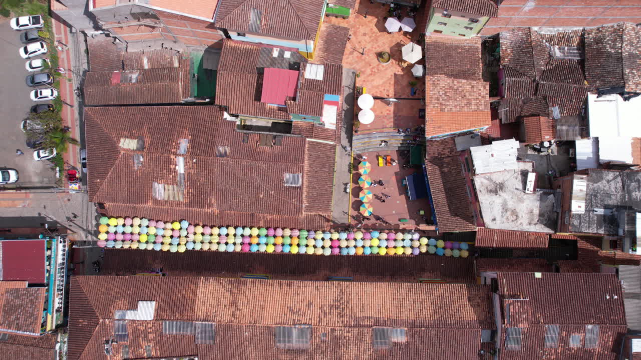 Aerial View of Guatape, Colombia | Premium Stock Video Footage