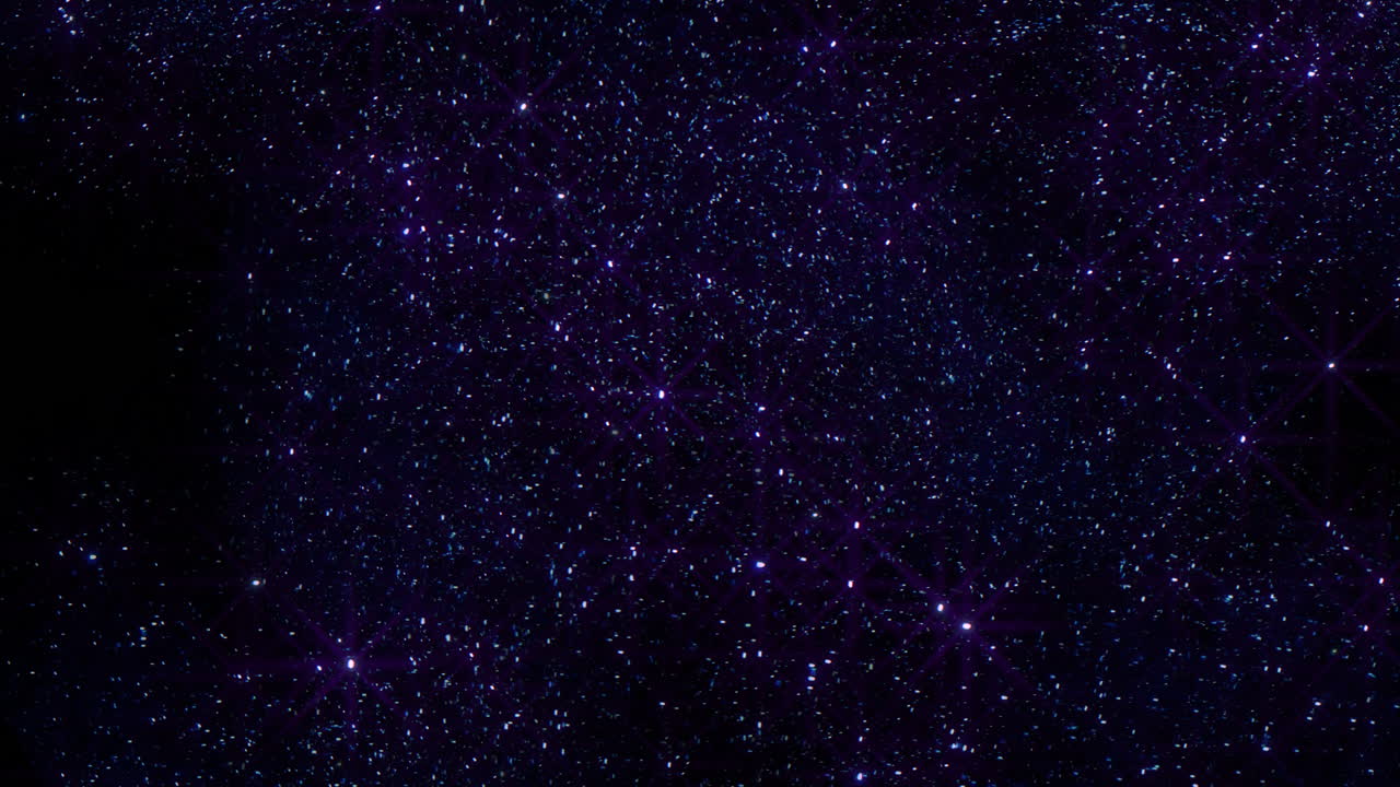 Premium stock video - Starry purple night sky a captivating celestial scene