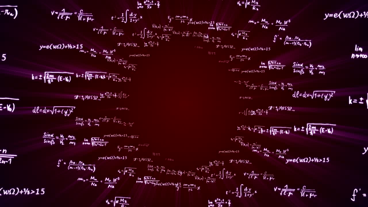 mathematic formulas code numbers animation rendering background loop | freepik