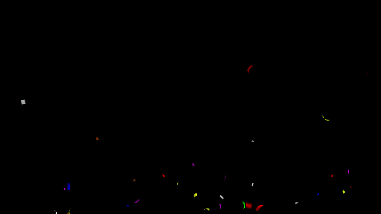 Free stock video - Confetti celebrate